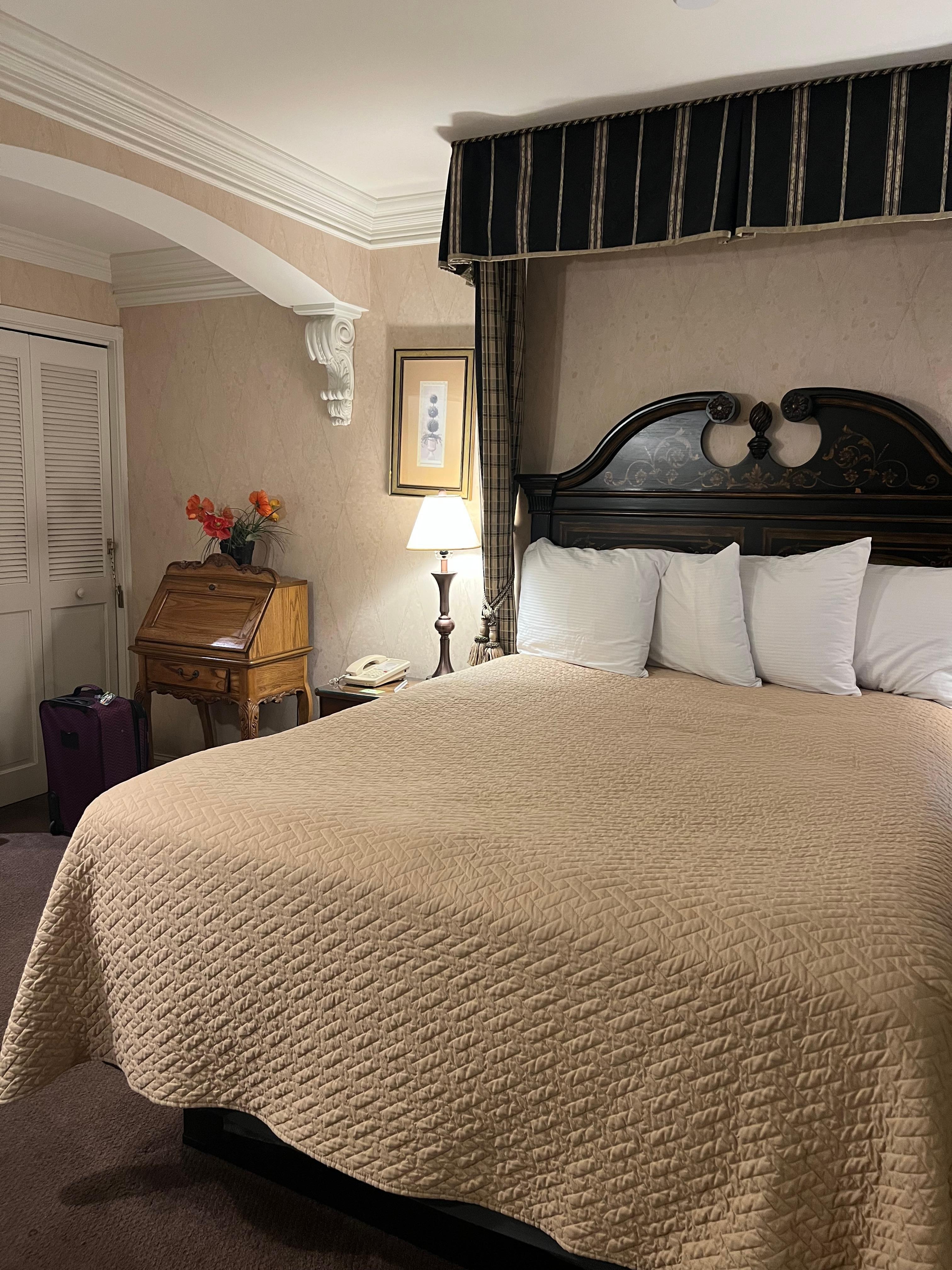 The bed was really high and mattress wasn’t very good. 