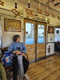 Delightful local train from Wskayamashi station to Kada