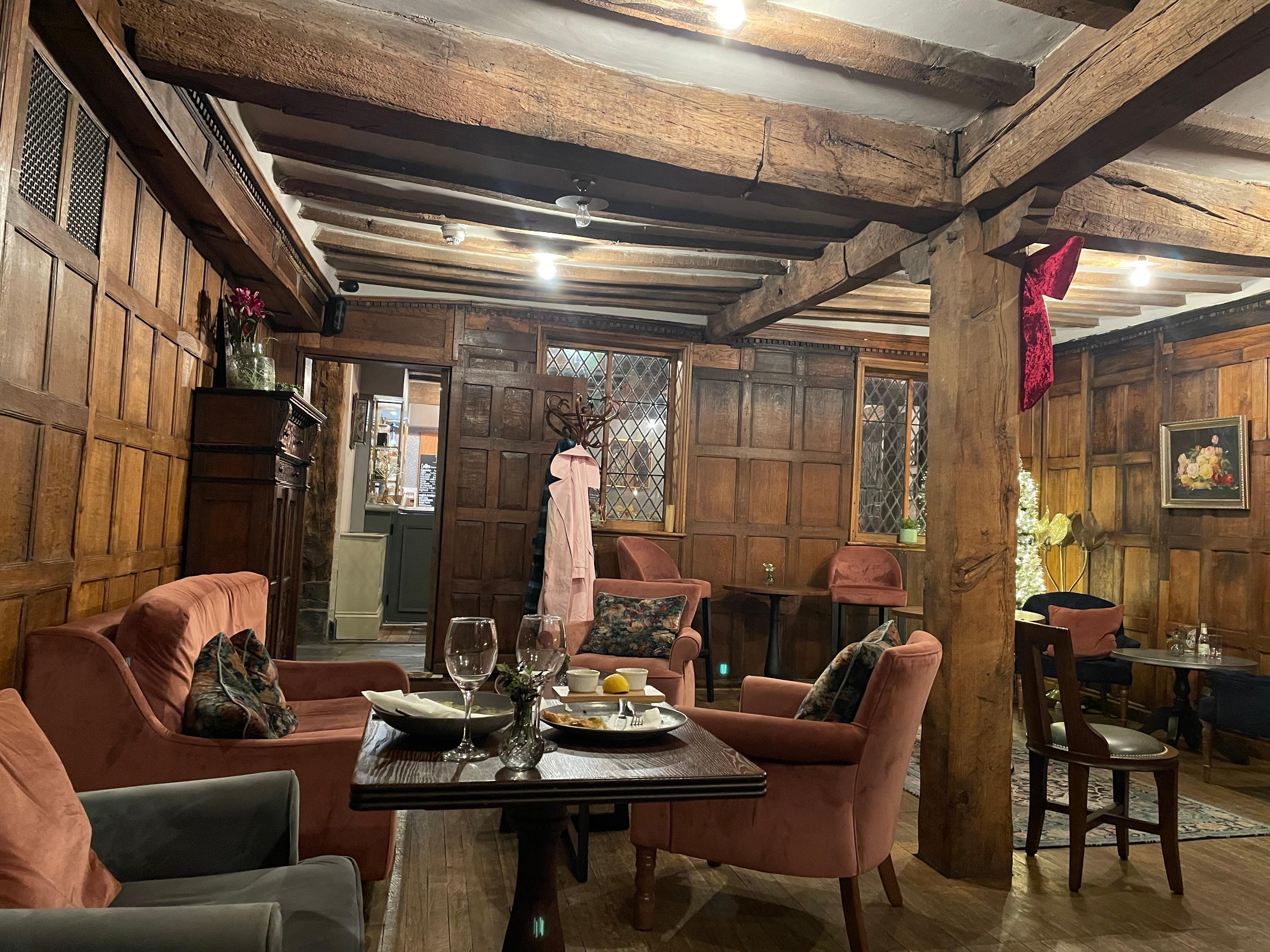 The lounge and overflow for the Woodsman