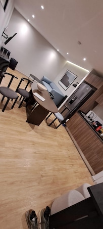 a living room without a view!