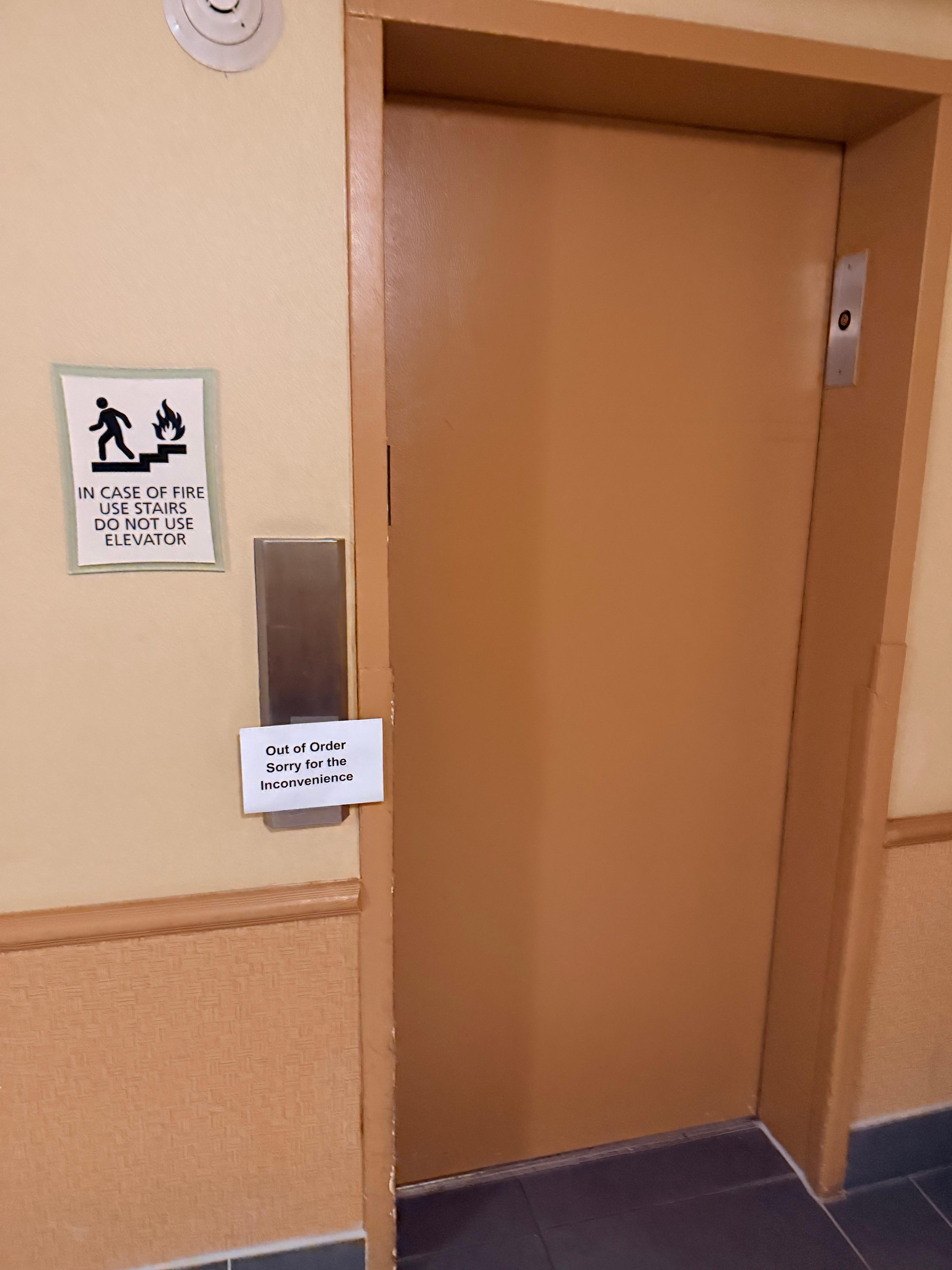 Elevator not functional