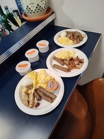 Free breakfast at The Sandman