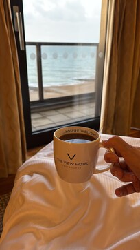 Morning coffee with a view