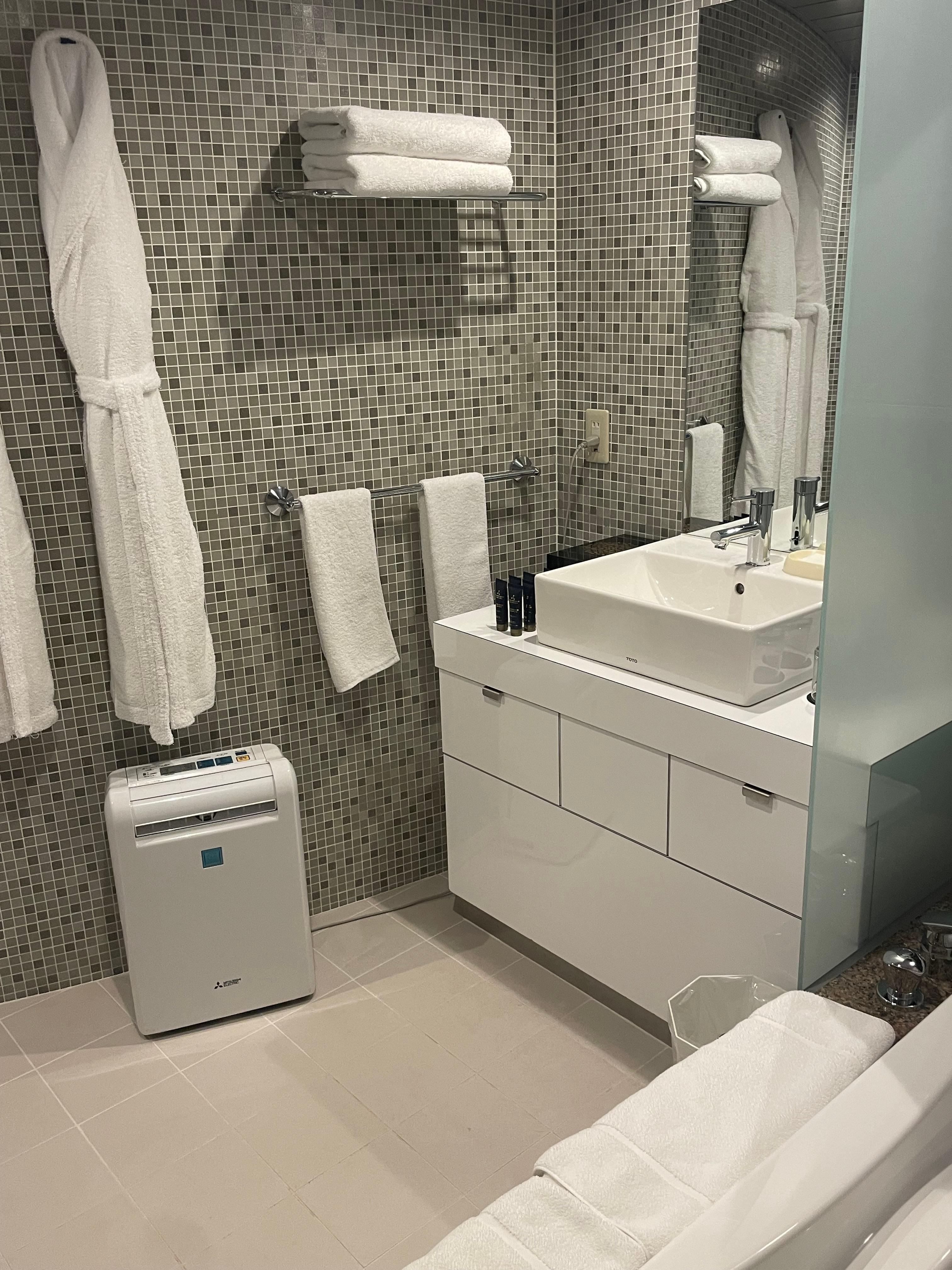 Fräscht och stort badrum