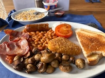 Breakfast the first day.