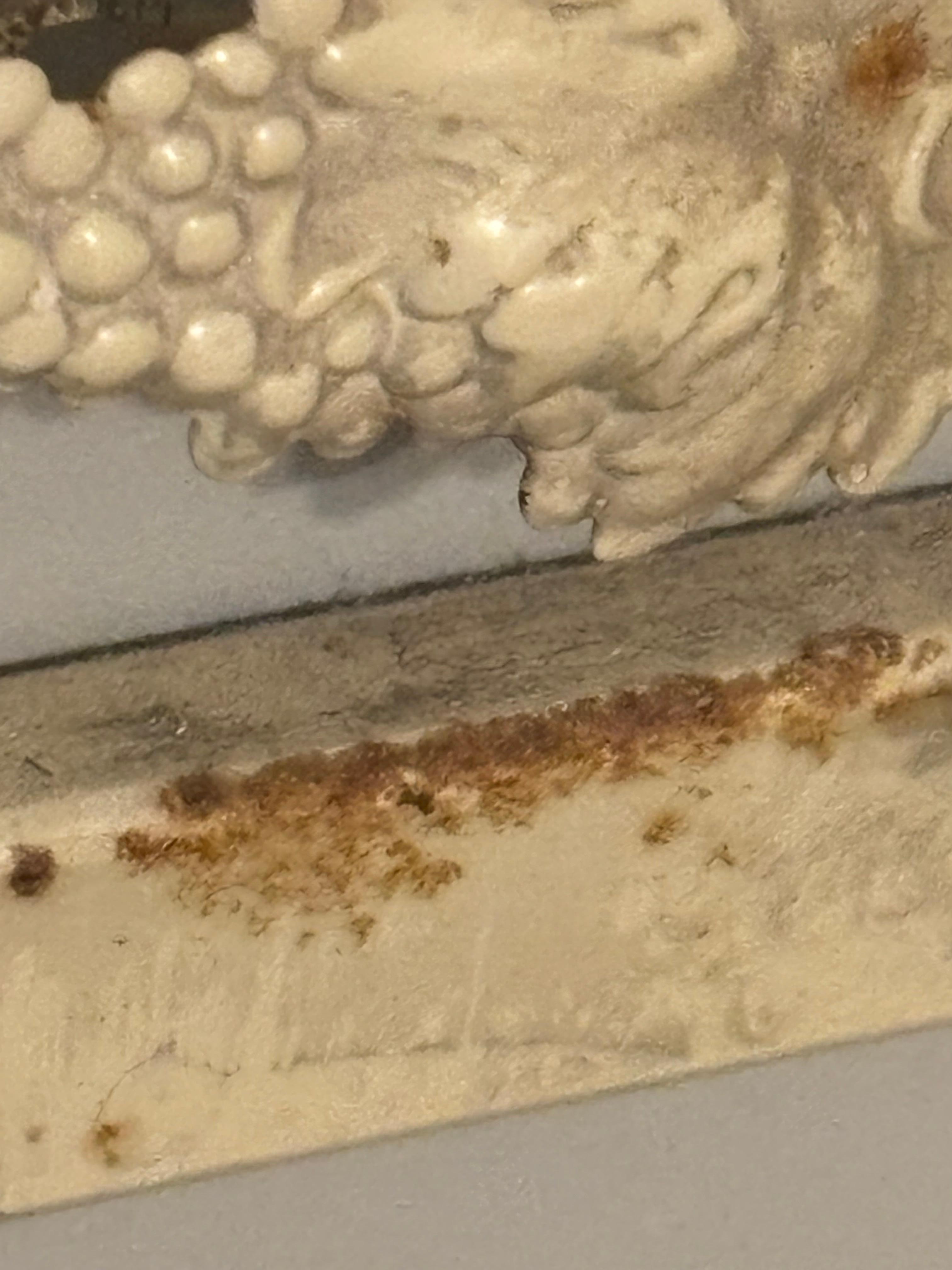 Rust on mirror in main room