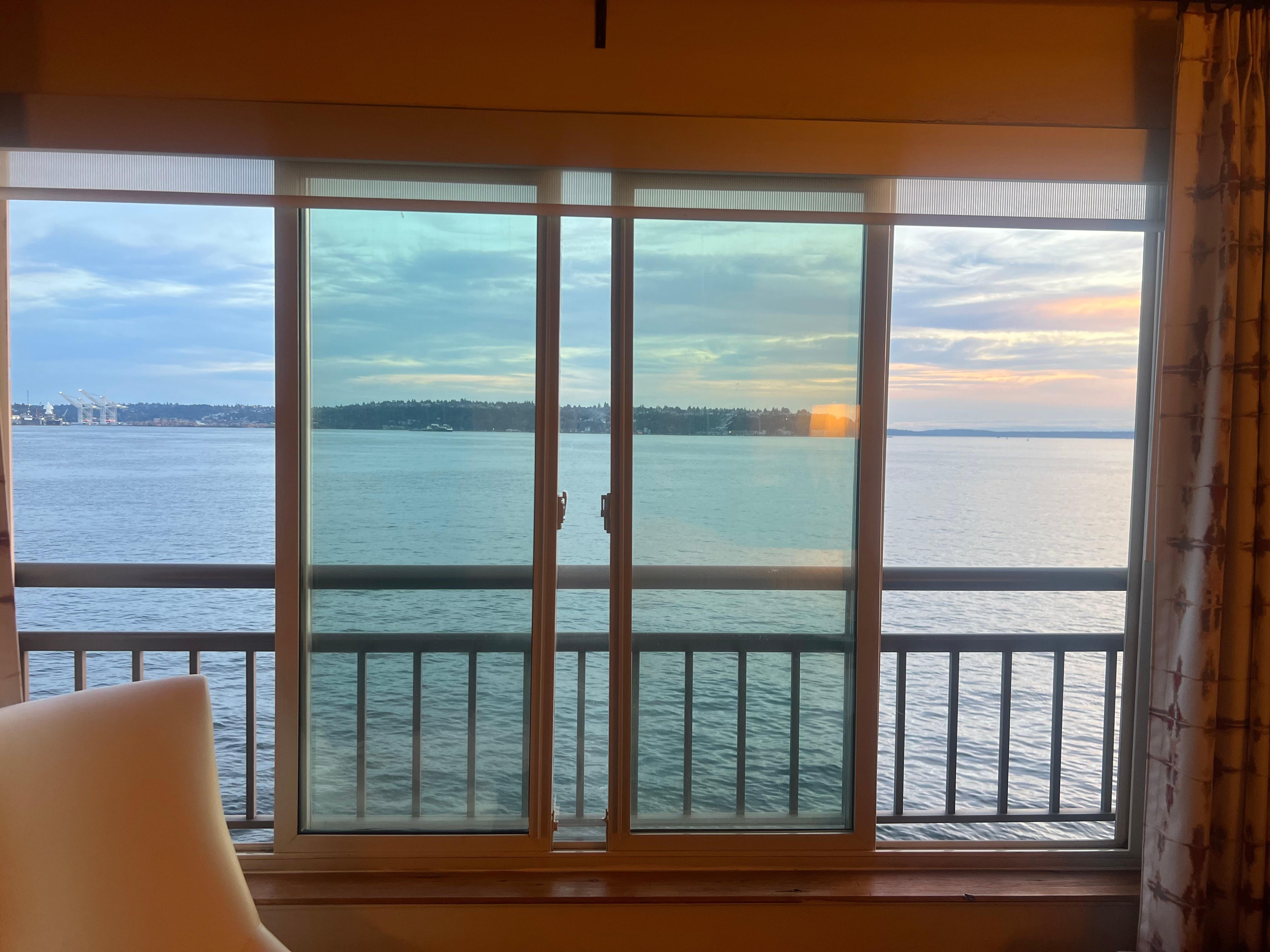 View from room over the water