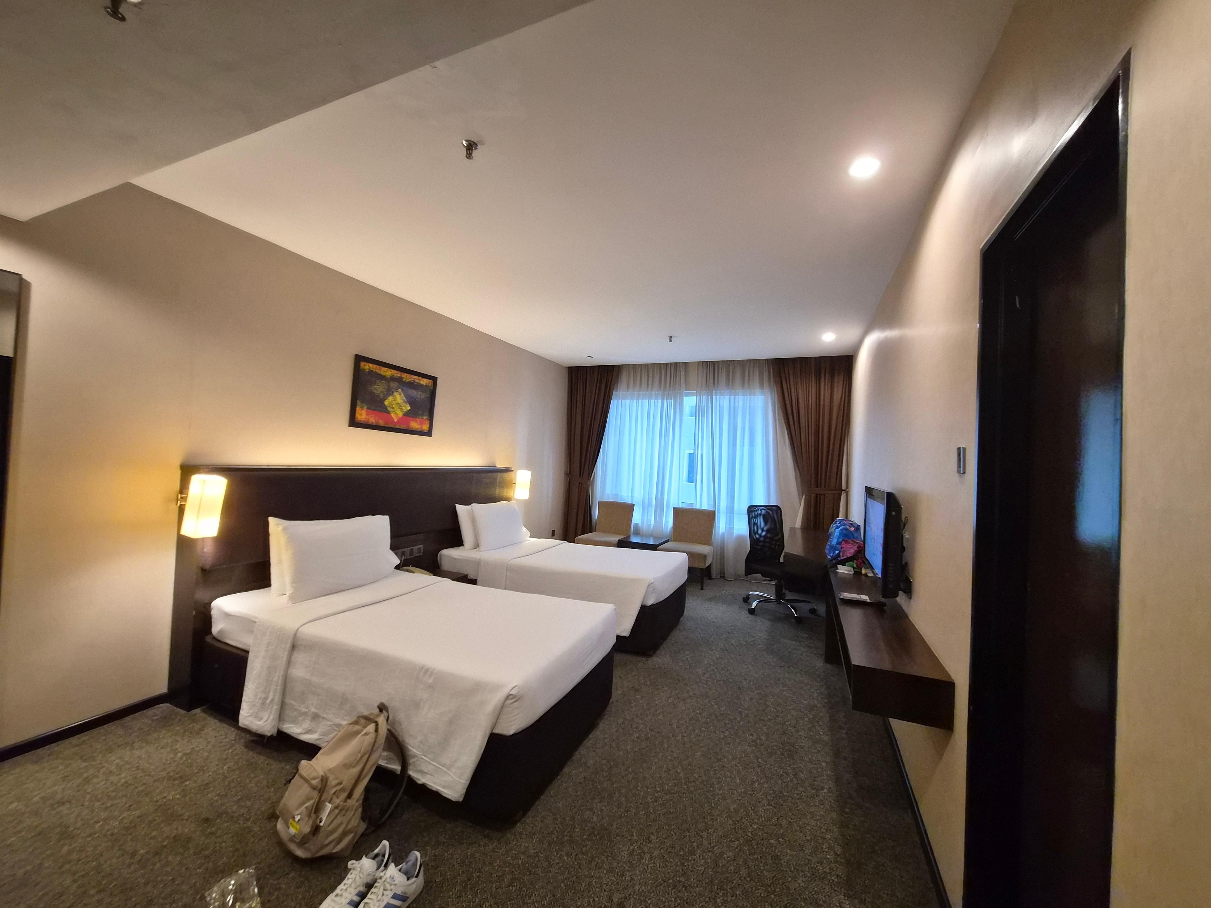 Room is quite spacious.