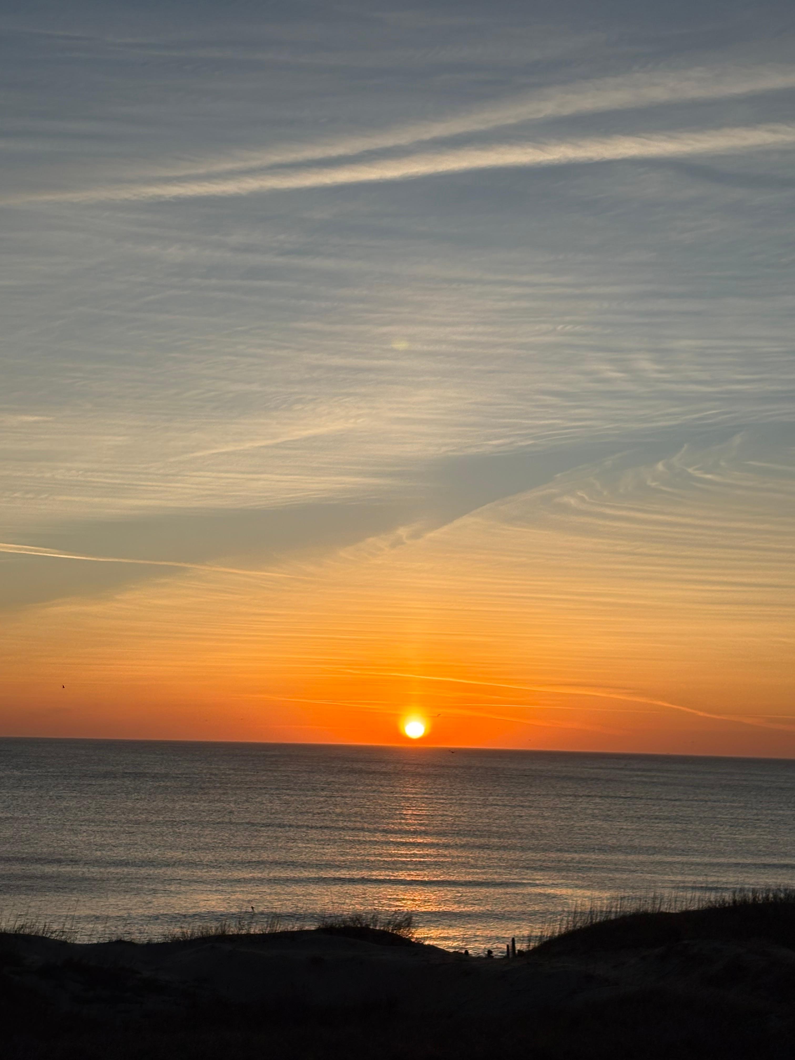Sunrise from floor 4 balcony. 