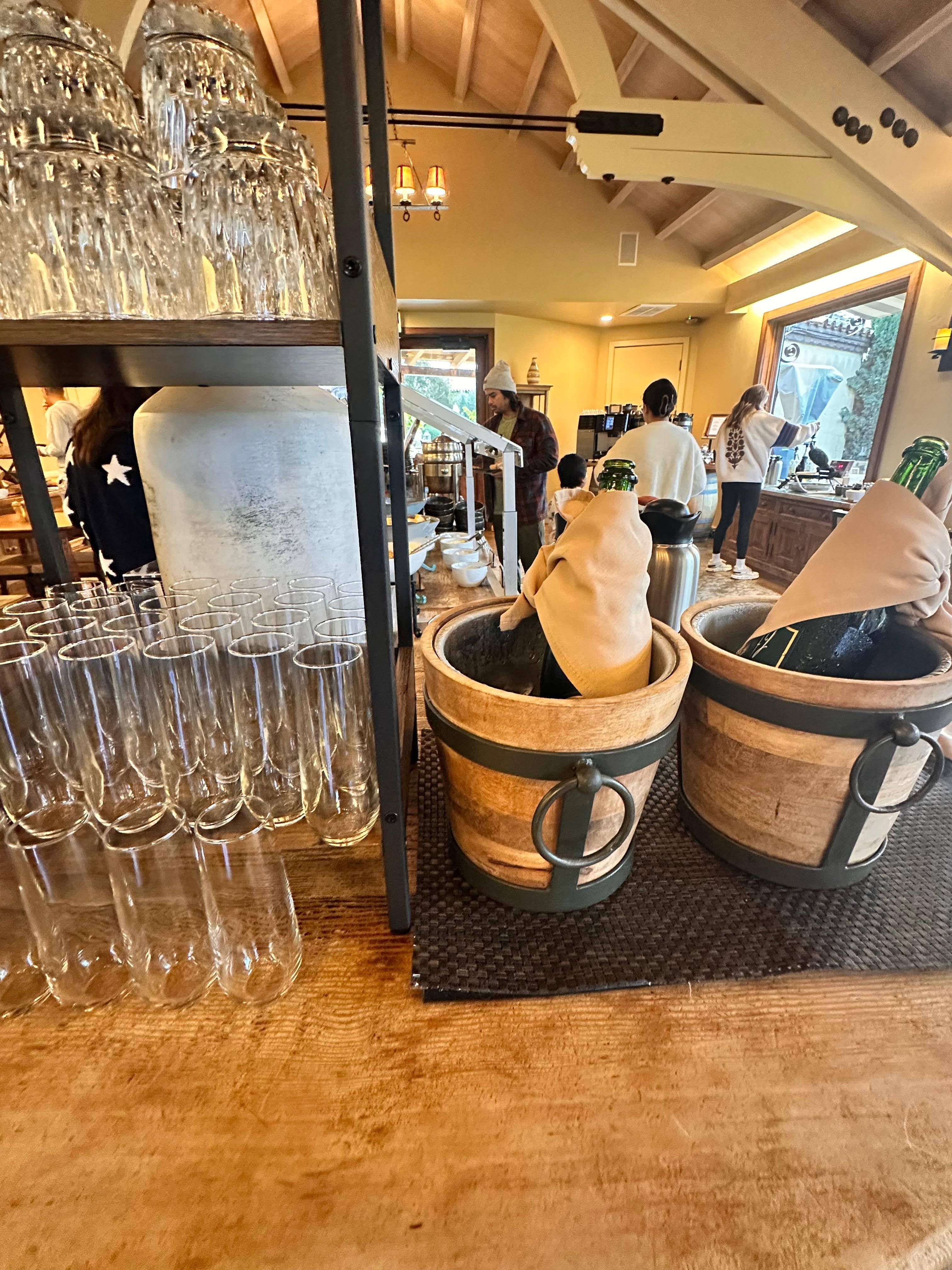 Mimosas at breakfast is a nice touch.