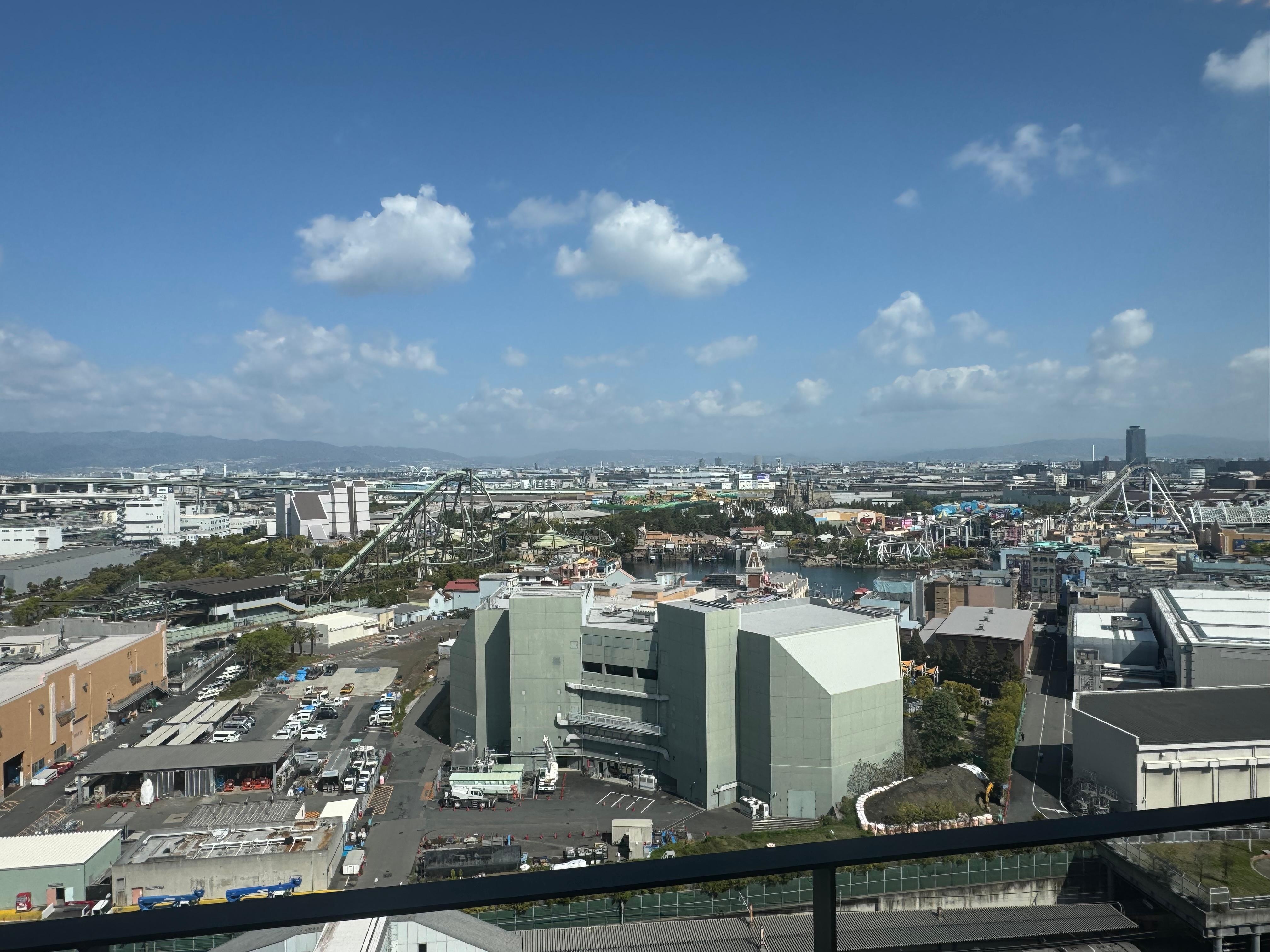 Bild från rummet från vån 13 över universal studios.