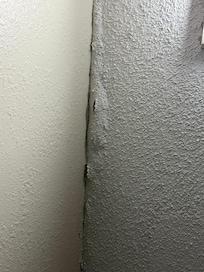 Ceiling falling off in the bathroom