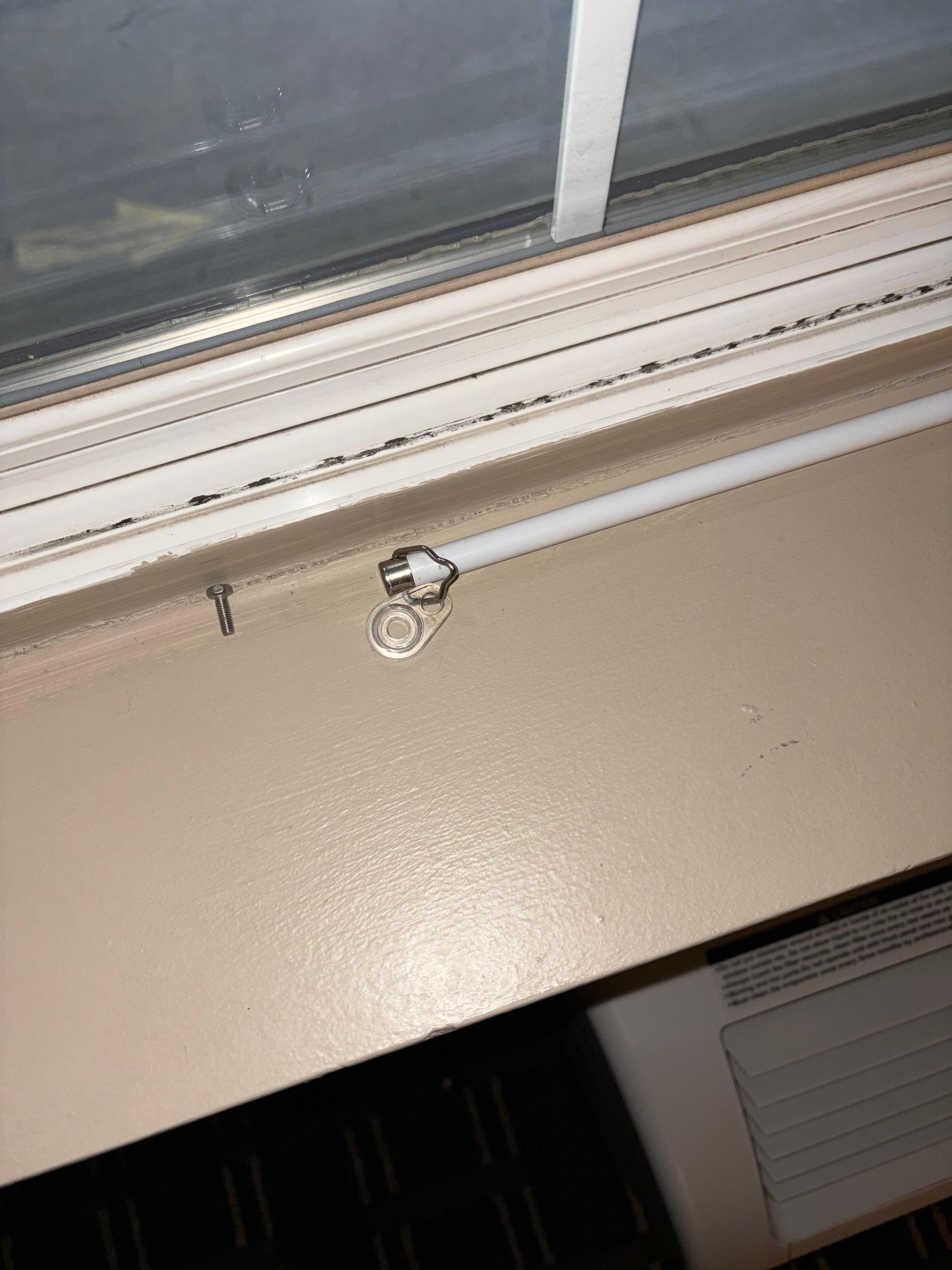 Curtain rod missing 
