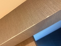 Wallpaper tattered and wore out