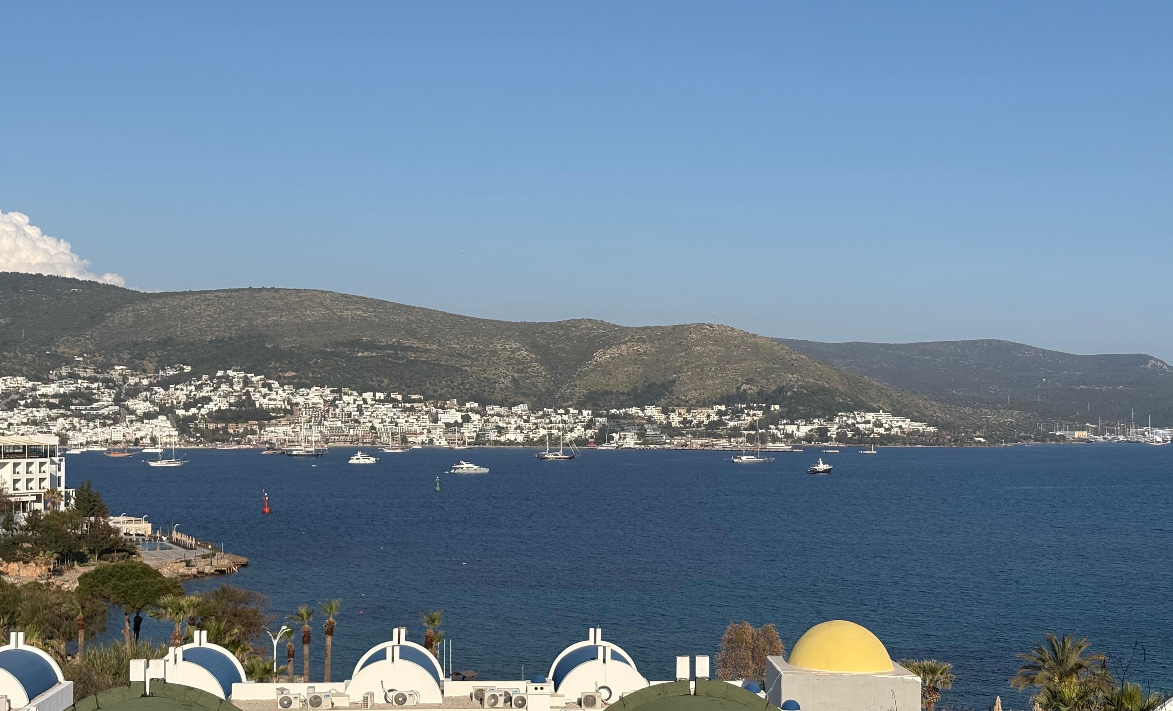 View from our sea view room. 