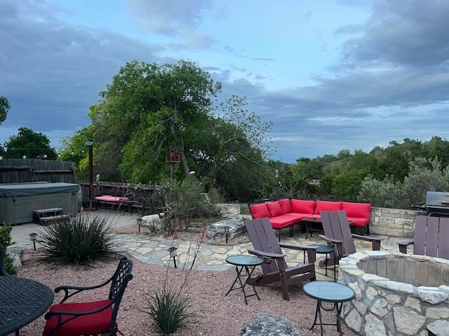 Patio outside the North Country Suite