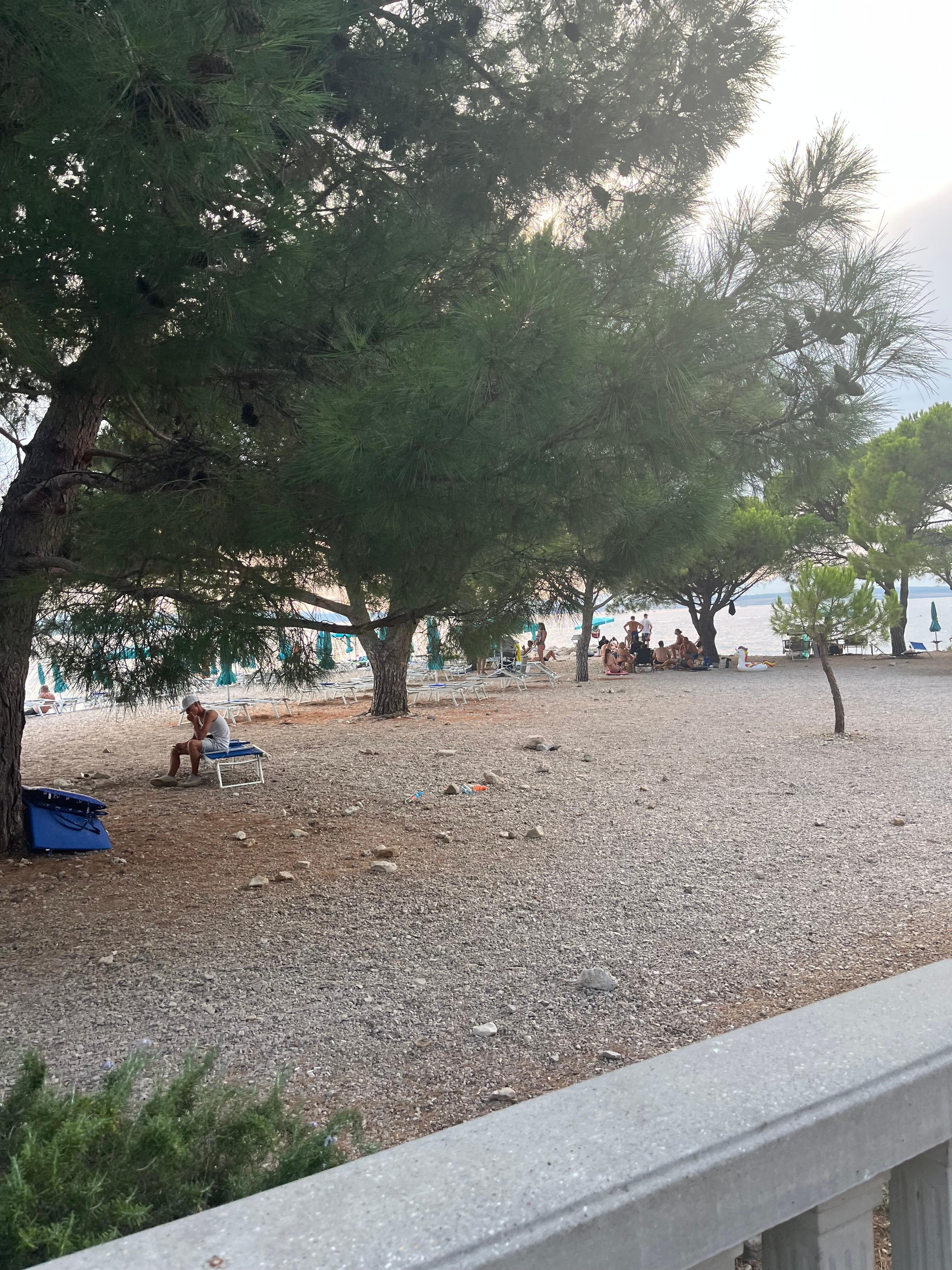 Crickvenica beach. All pebbles! 