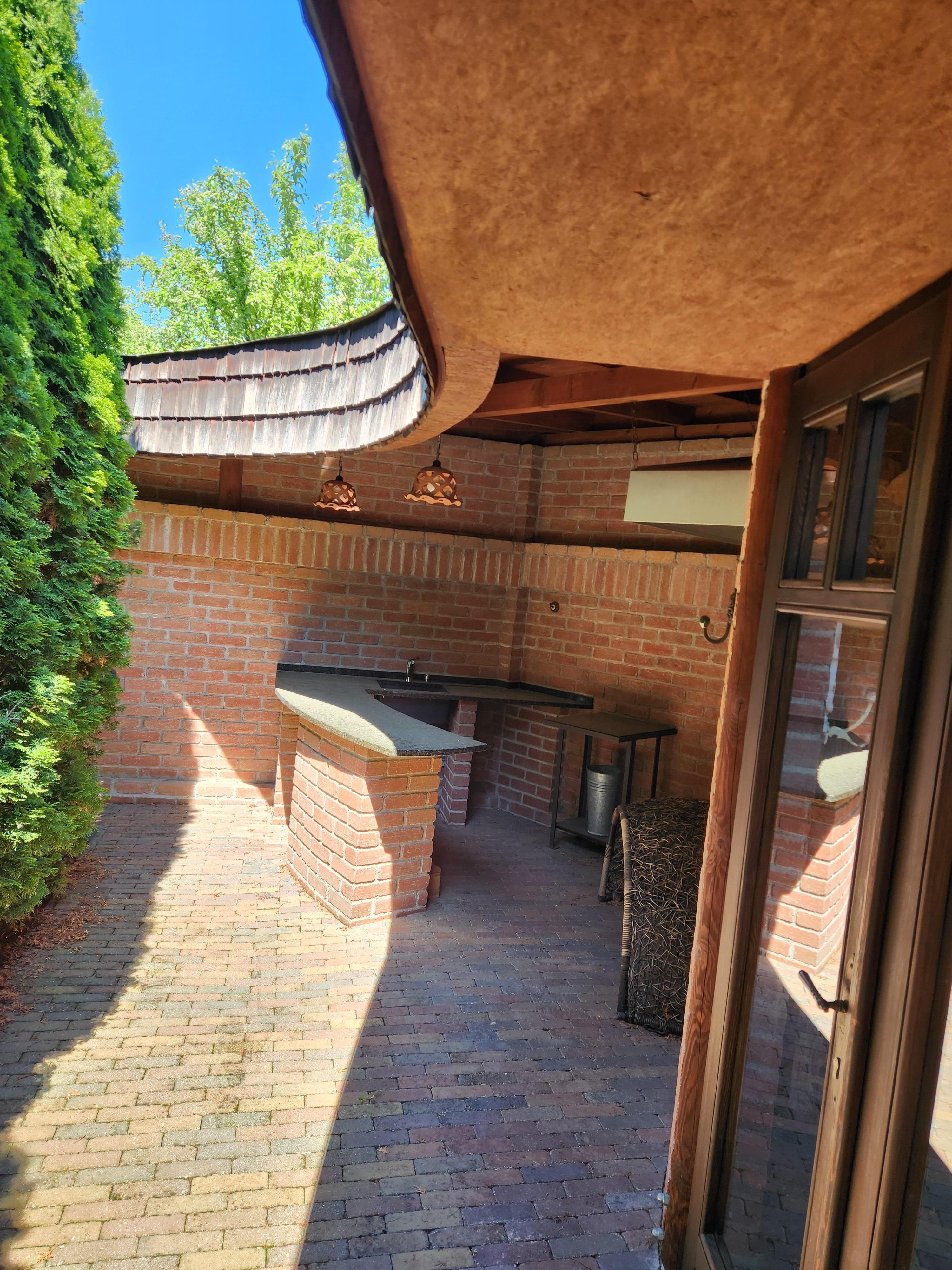 Small pit in theback
