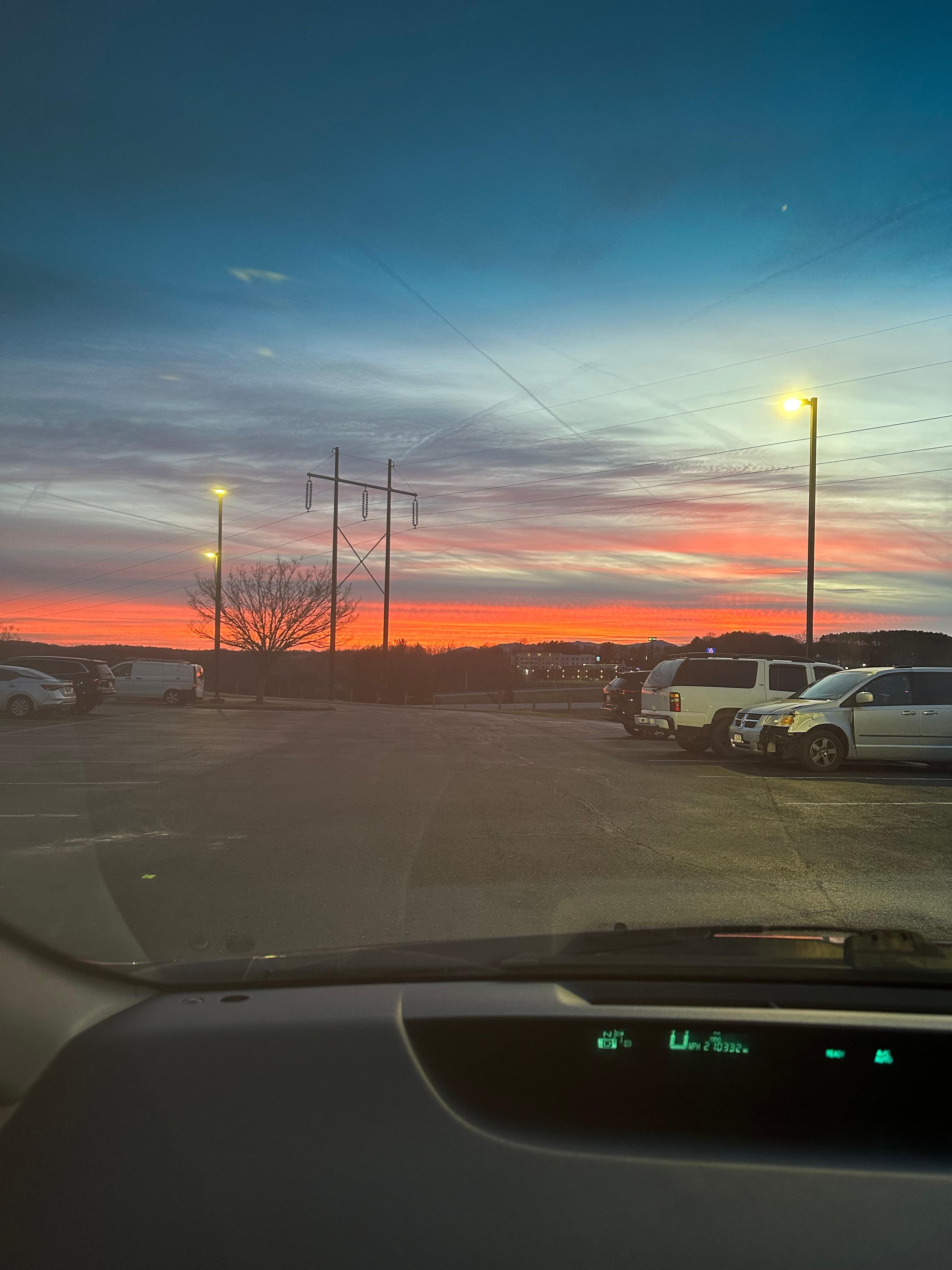 Beautiful sunset view