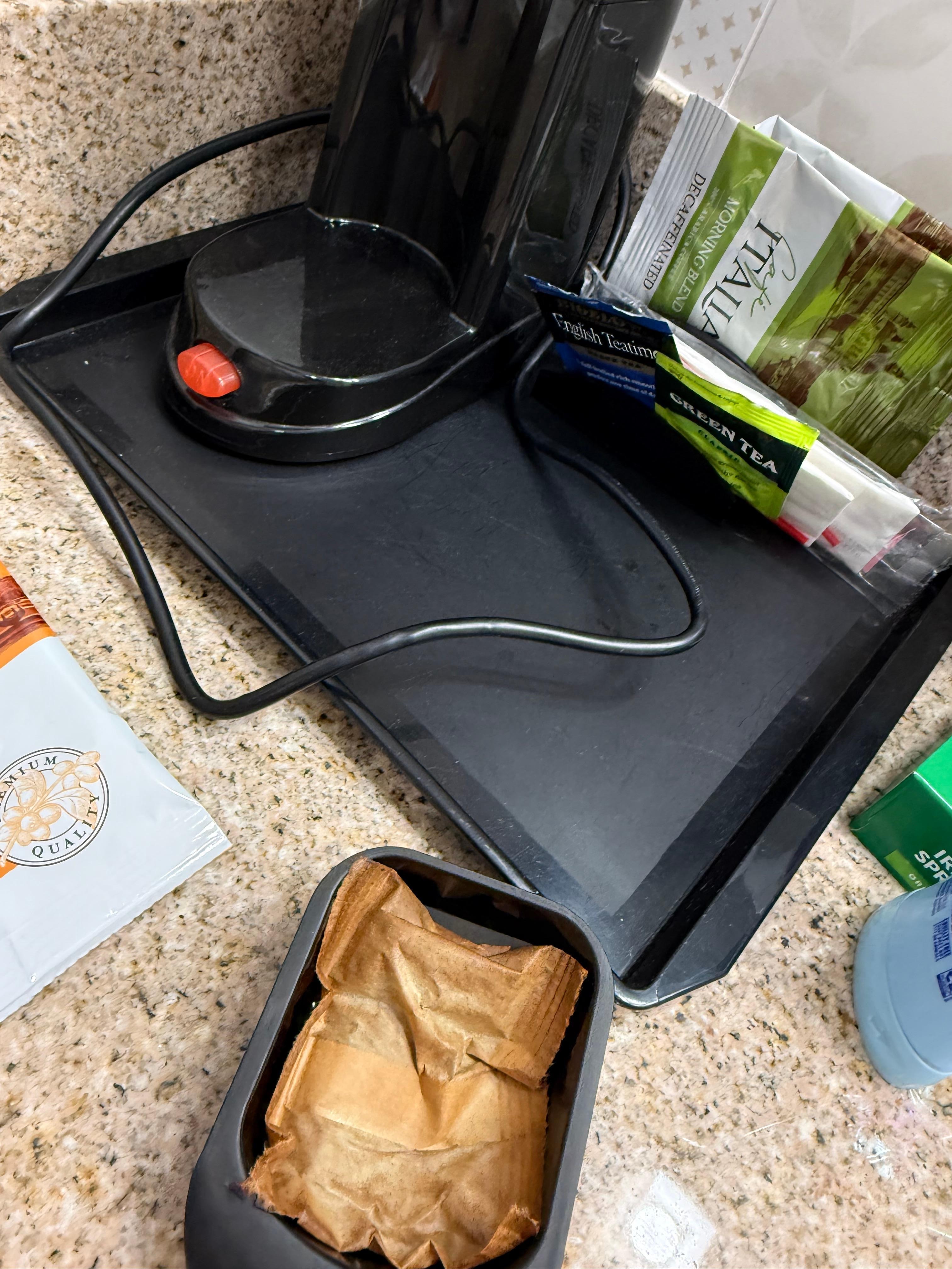 Coffee left in the coffee pot 