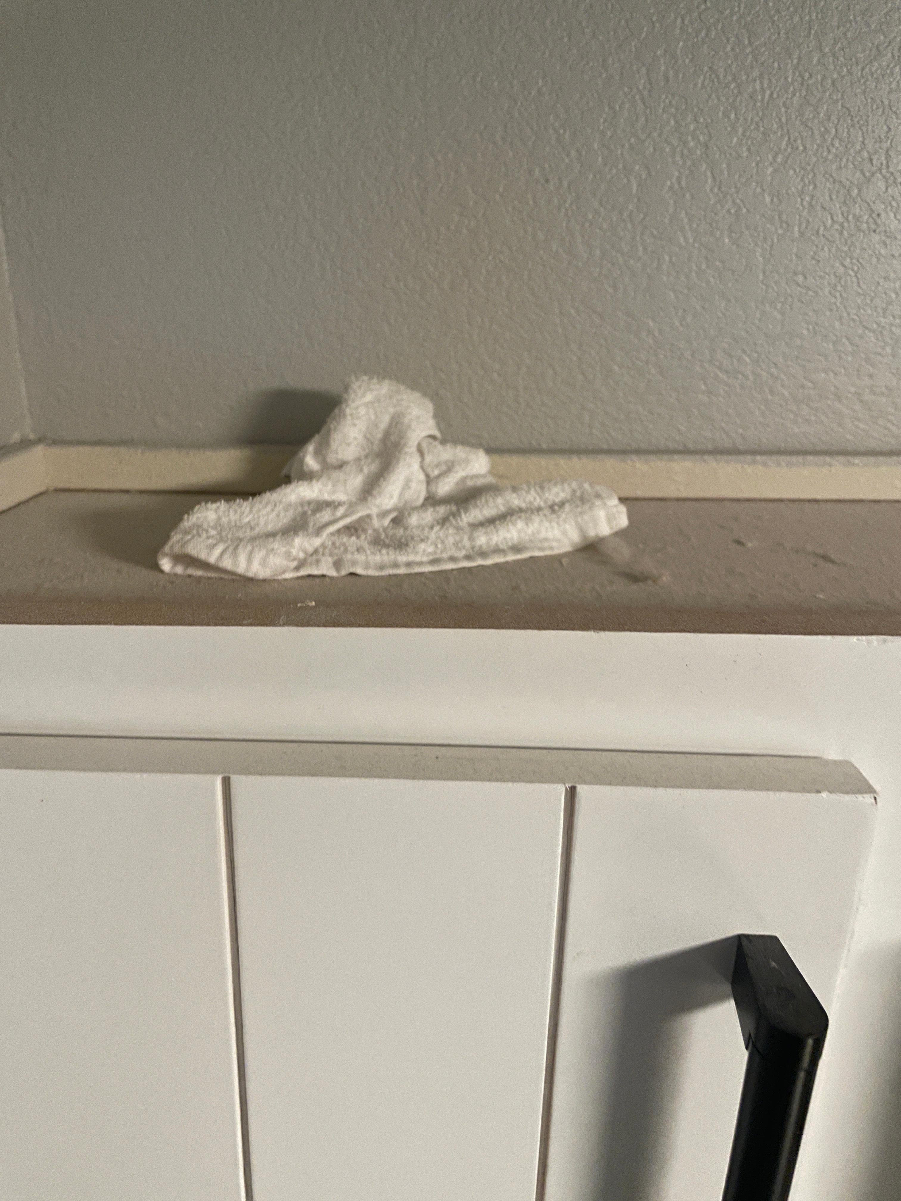 This was on the cabinet top.