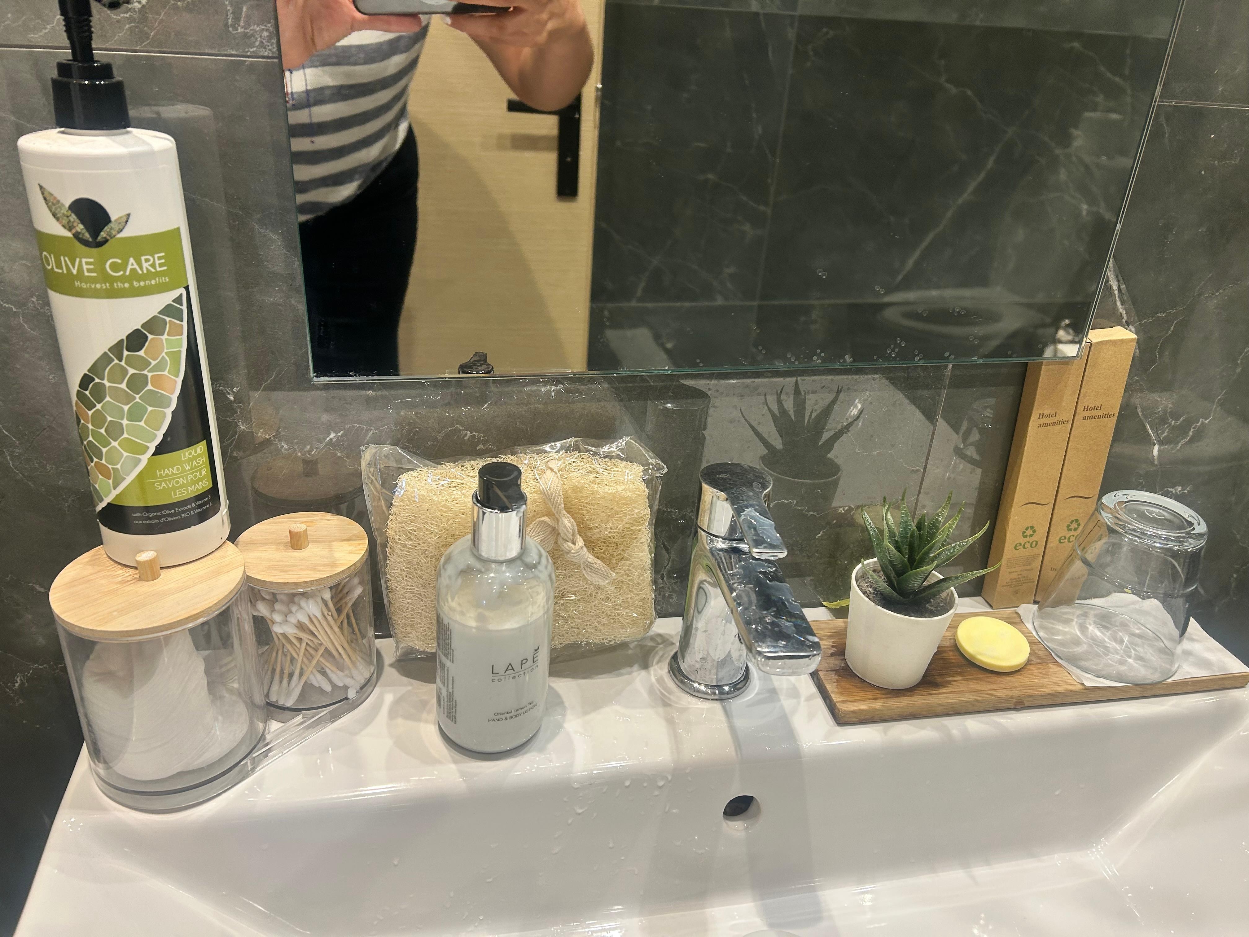 Te ponen amenities en el baño 