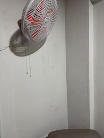 The murder-like smears and stains on the walls.