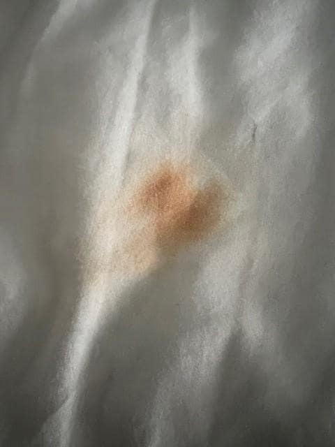 Makeup Stain on Sheet
