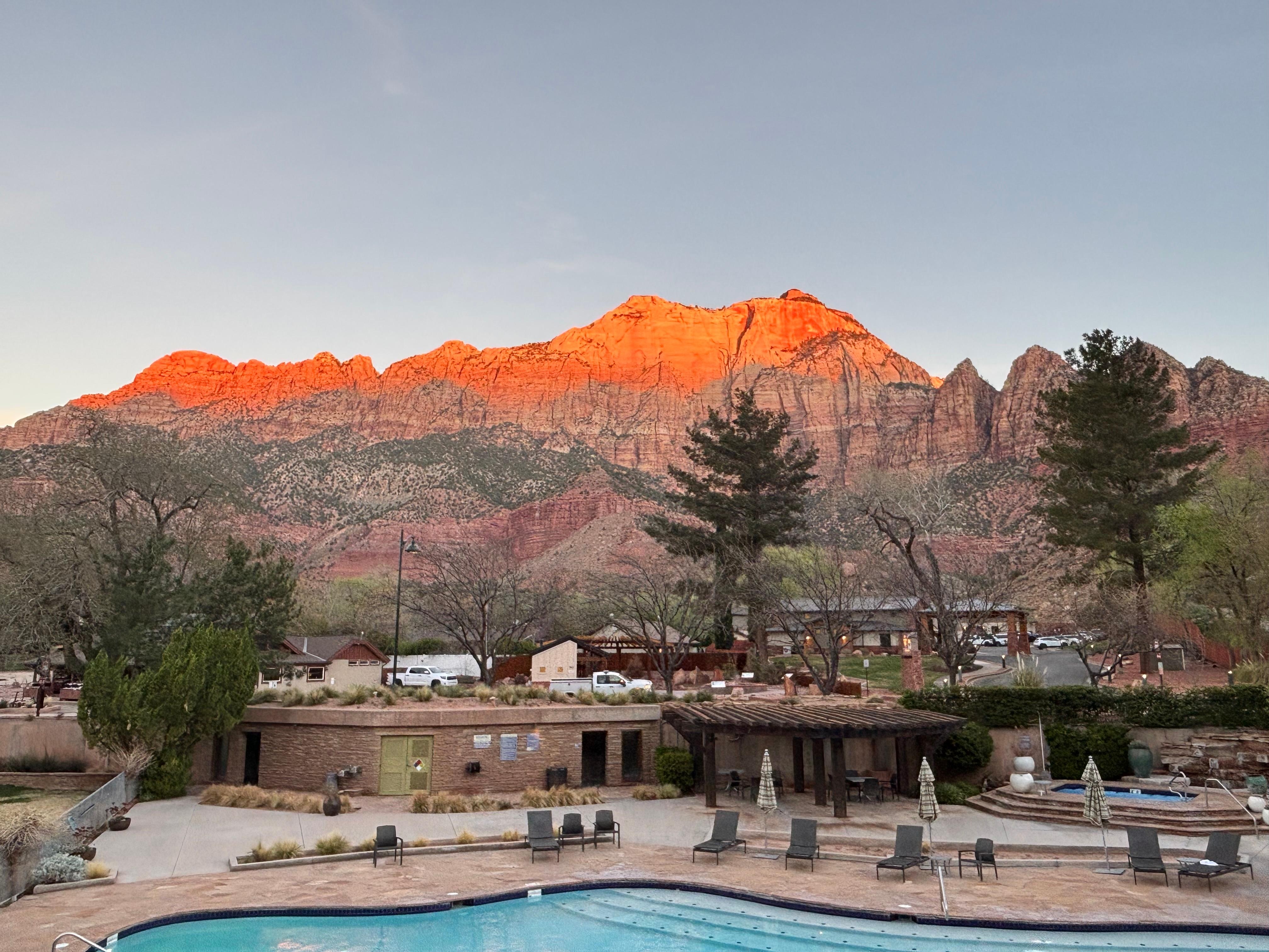 Sunrise from room balcony
