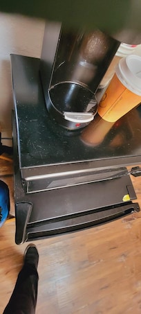 Dirty microwave and fridge.Yes I also wiped it down with disinfectant wiped I had to purchase and it all wiped off