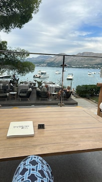 View from the terrace outside the restaurant