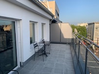Large balcony off our room