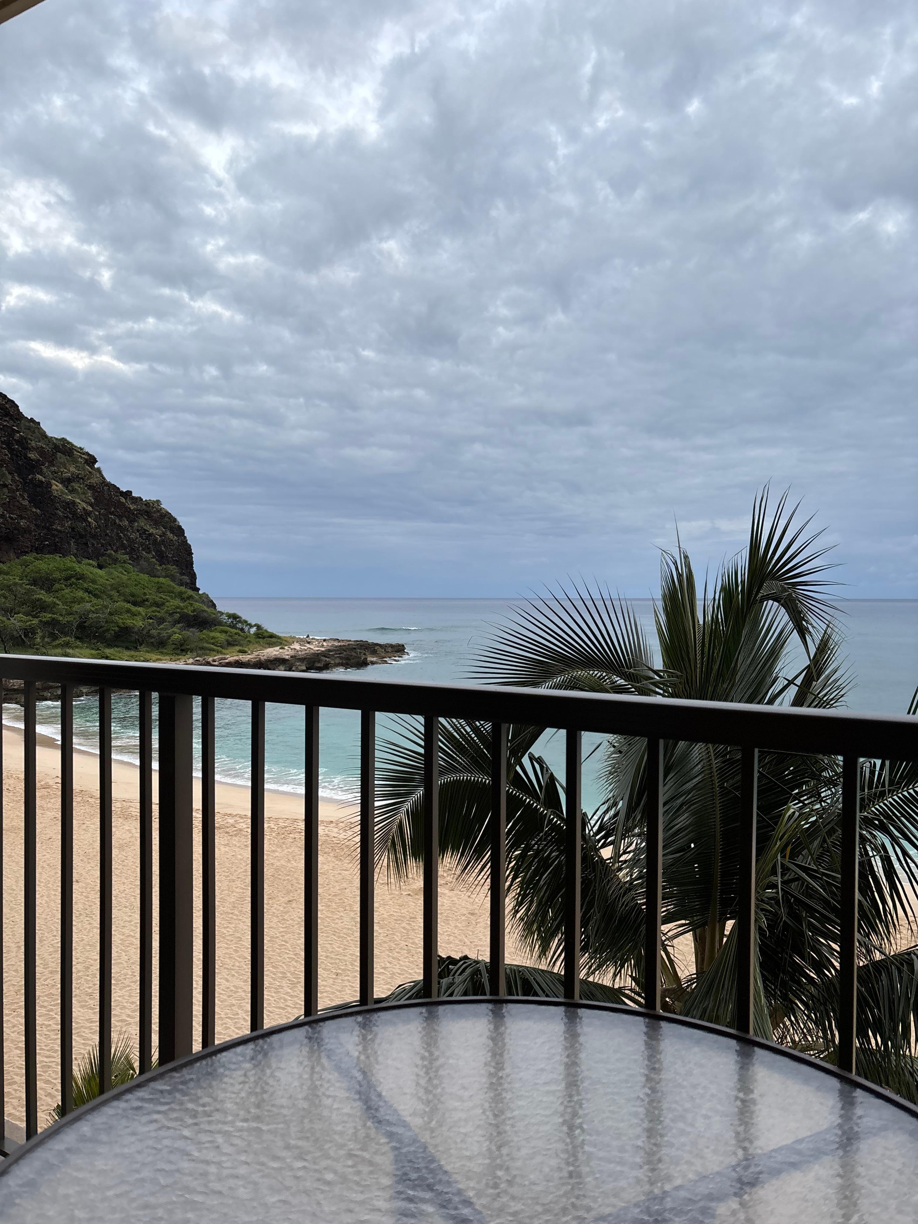 View from your balcony table 