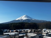 A picture of Mount Fuji from my hotel room!
