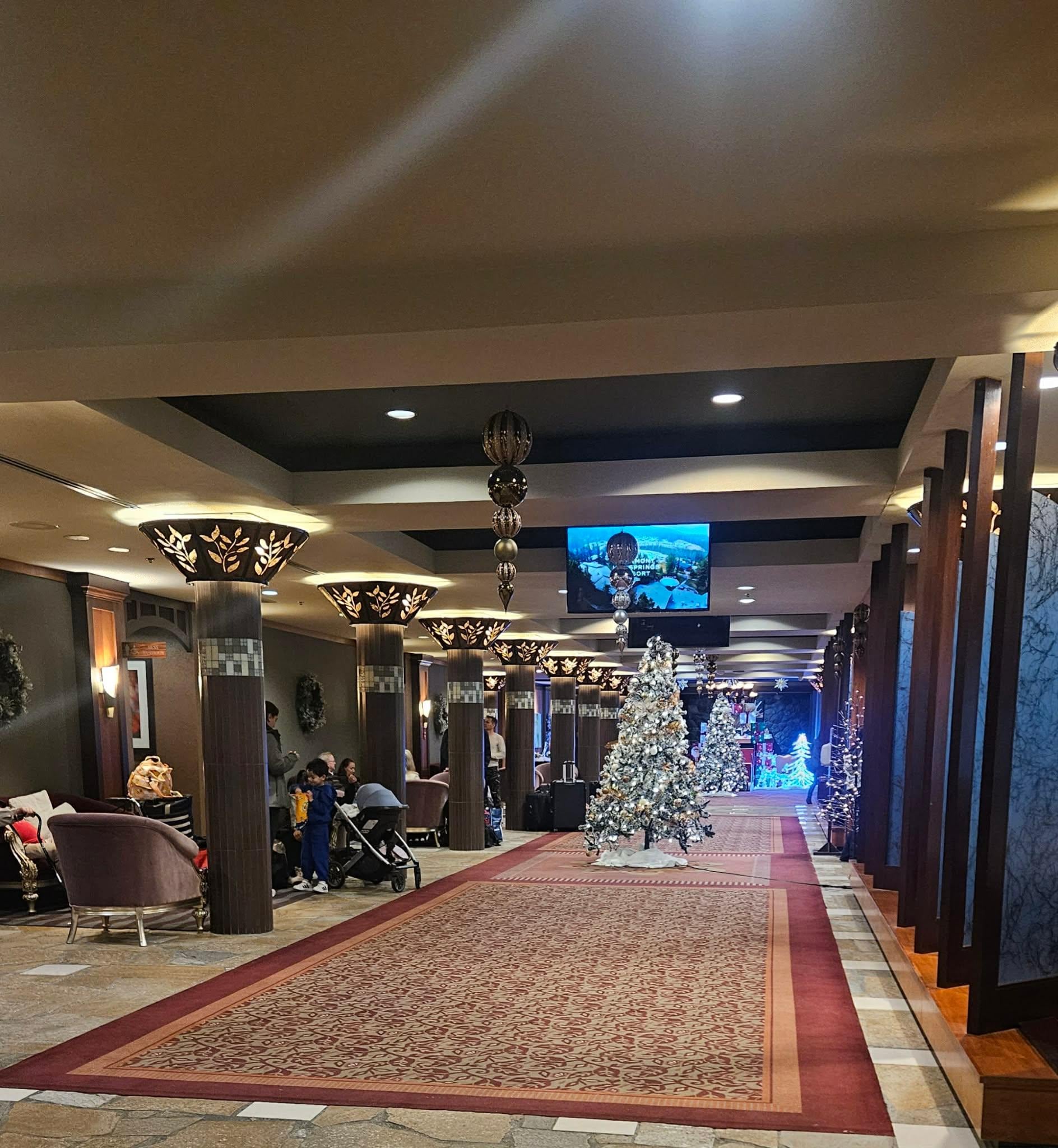 The inside lobby (there's also a giant fireplace and tons of seating.)