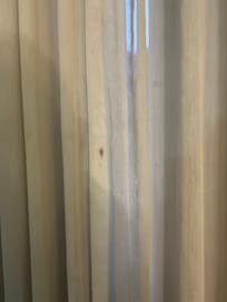 Stain on the curtain was gross