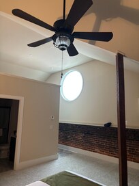 5th floor suite is spacious but has a window that cannot be covered.