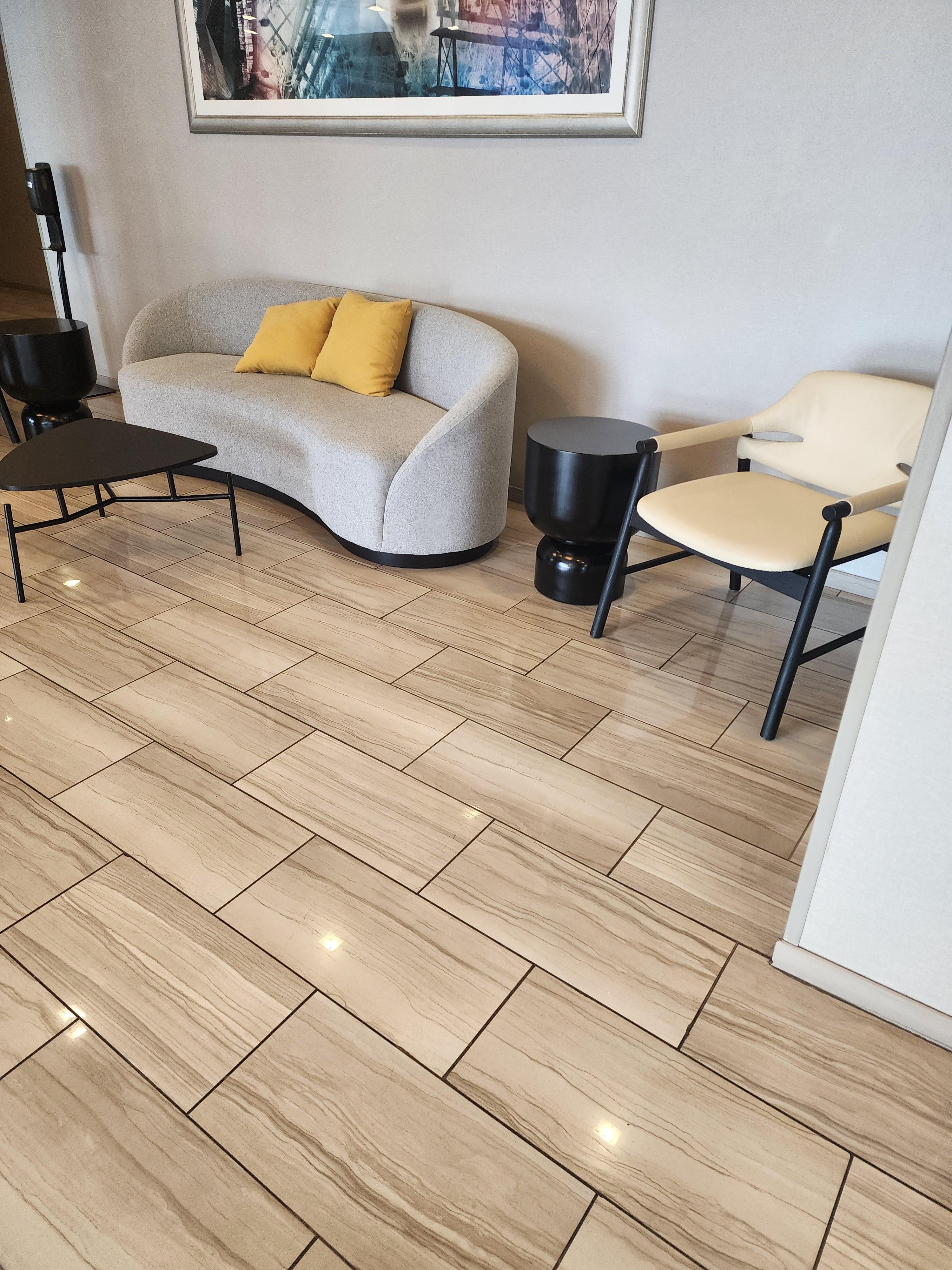 lobby area before restaurant 