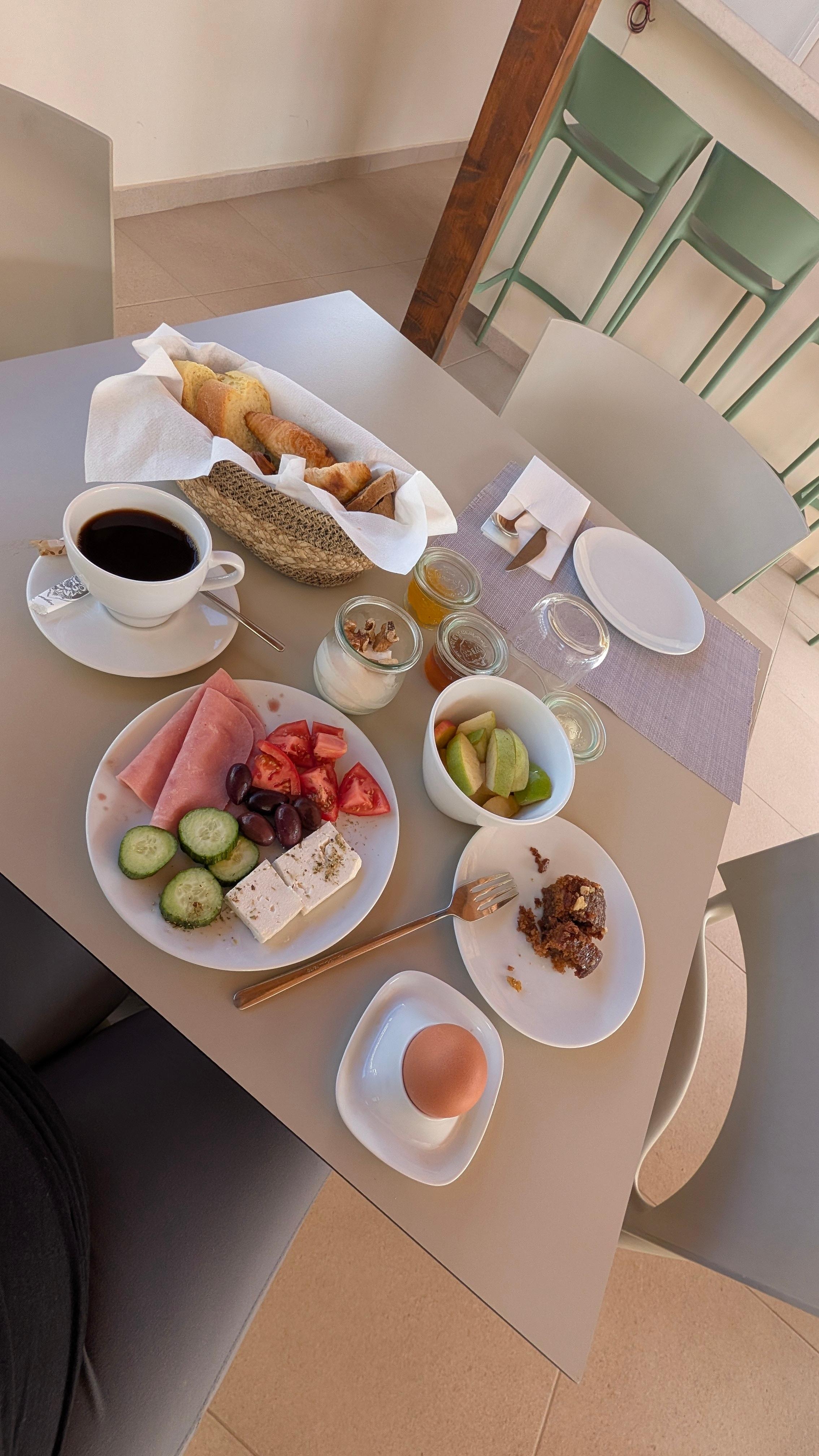 Breakfast that's included. 