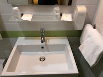 Our room was clean and comfortable, and reliable hot water.