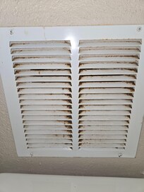 Rusted, dirty vent