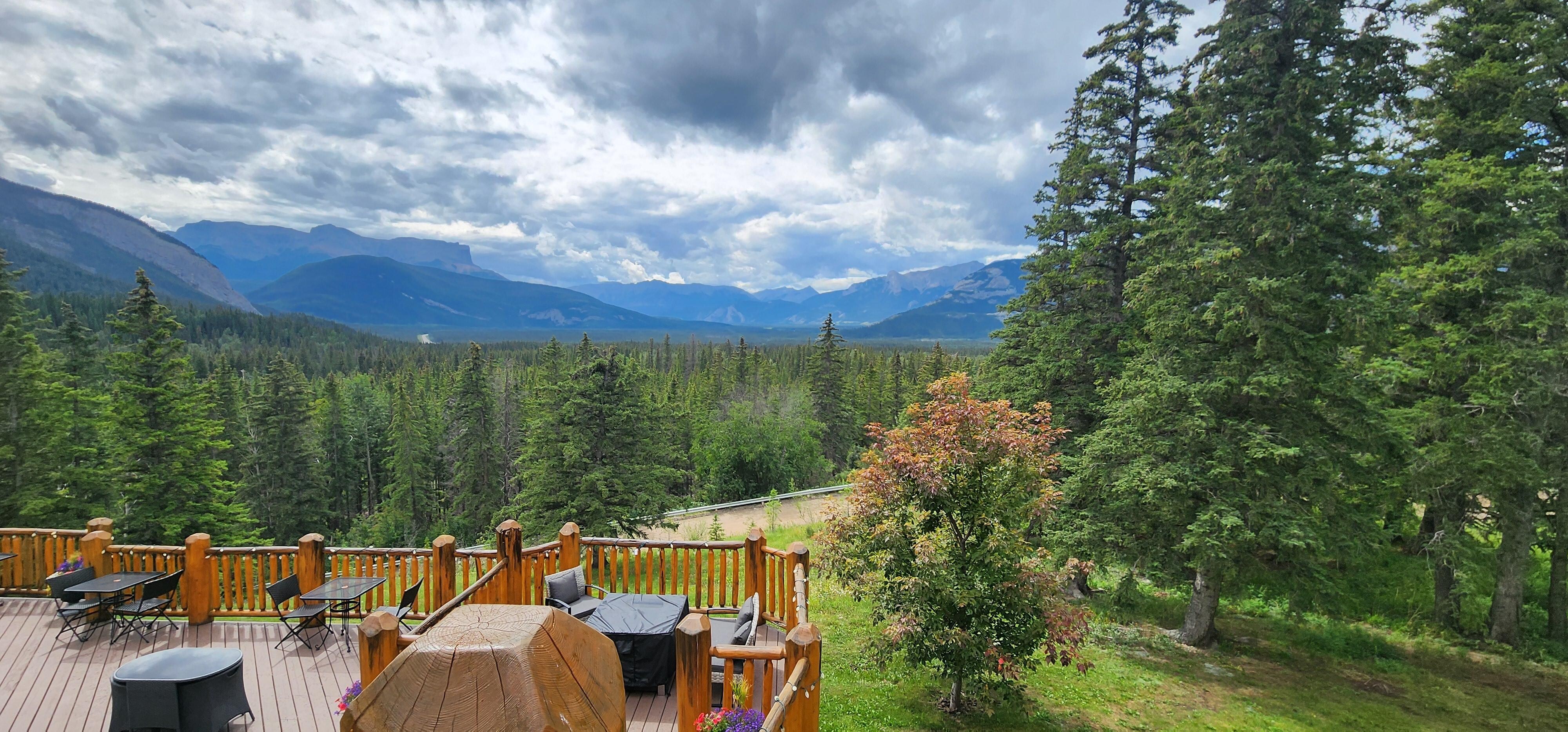 View from lodge patio