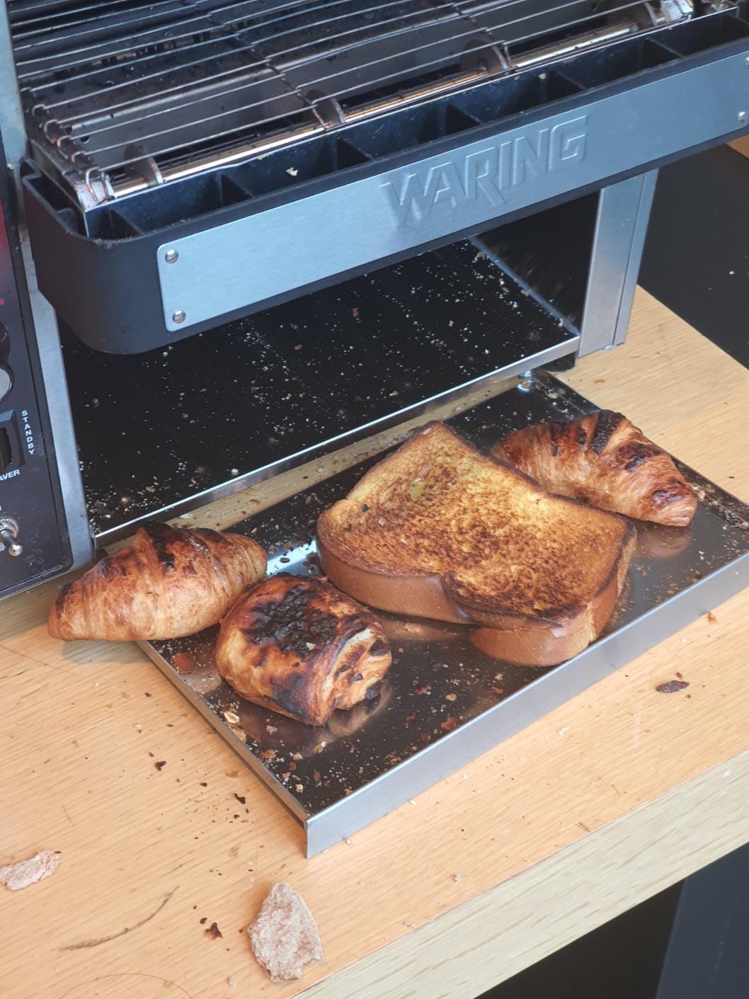 Well burned bread
