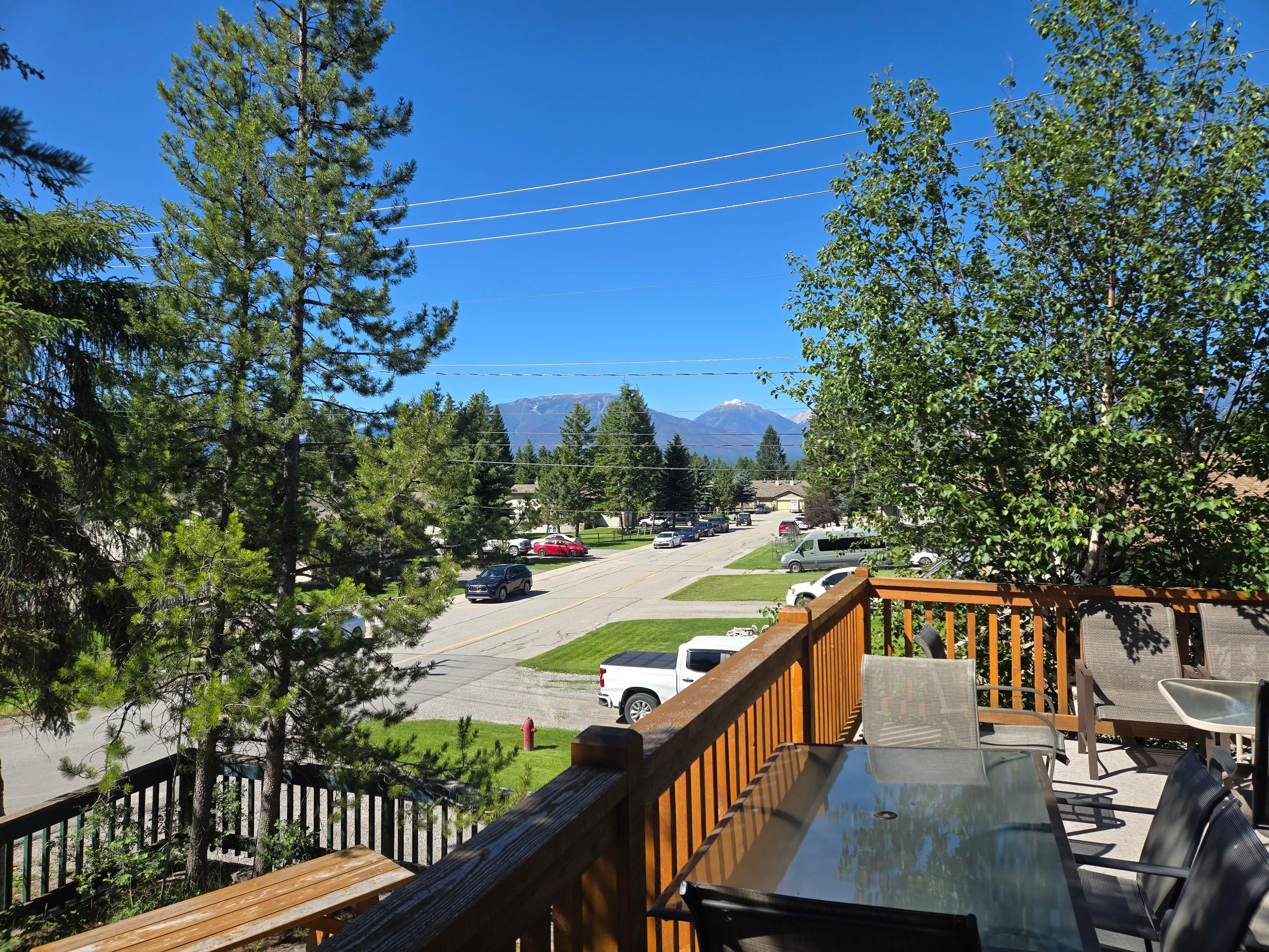 View from shared patio space