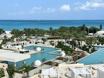 Family friendly pool and ocean view. Also the property.