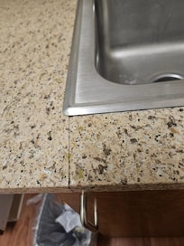 Cracked counter
