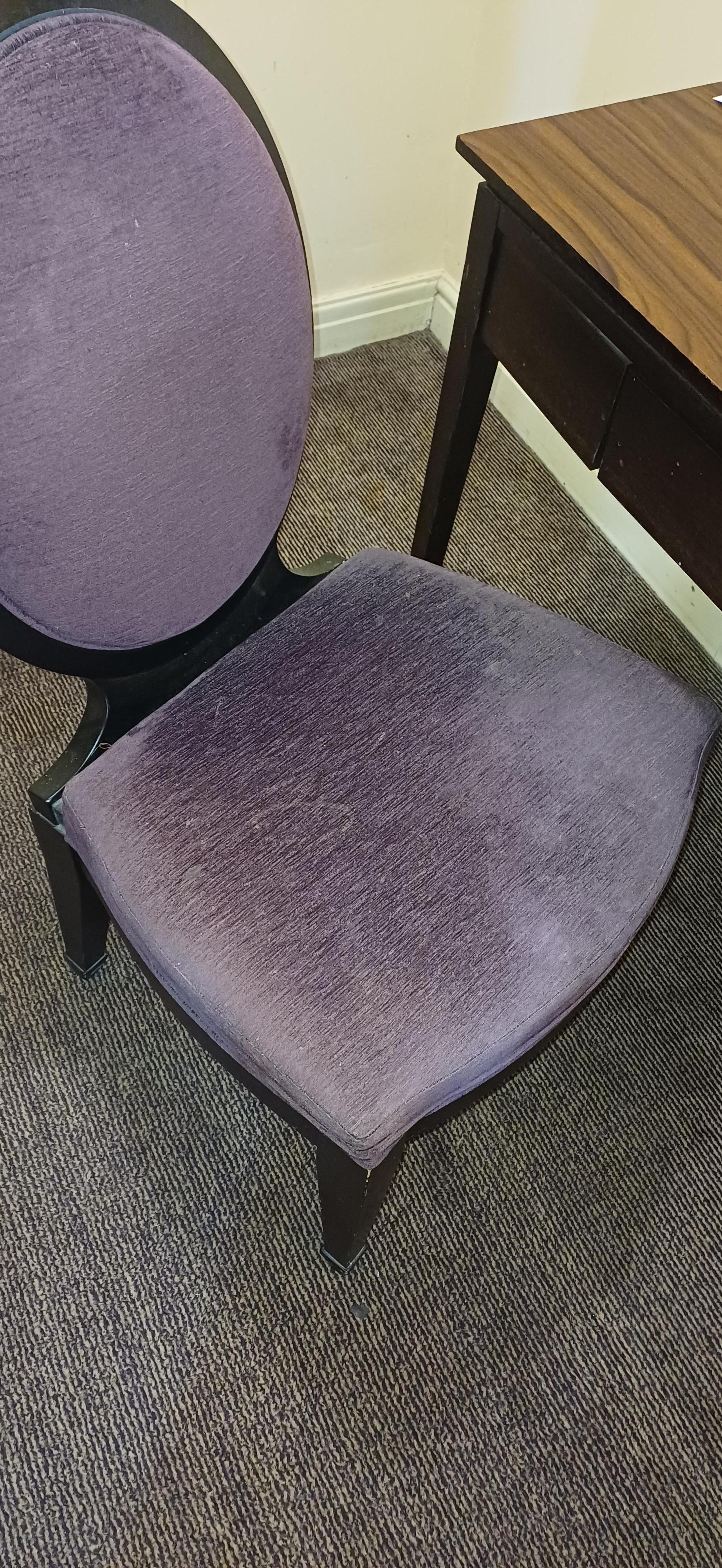 All seating stained and dirty