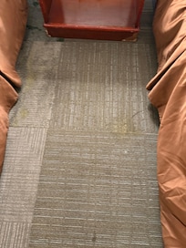 Carpet area in front of night