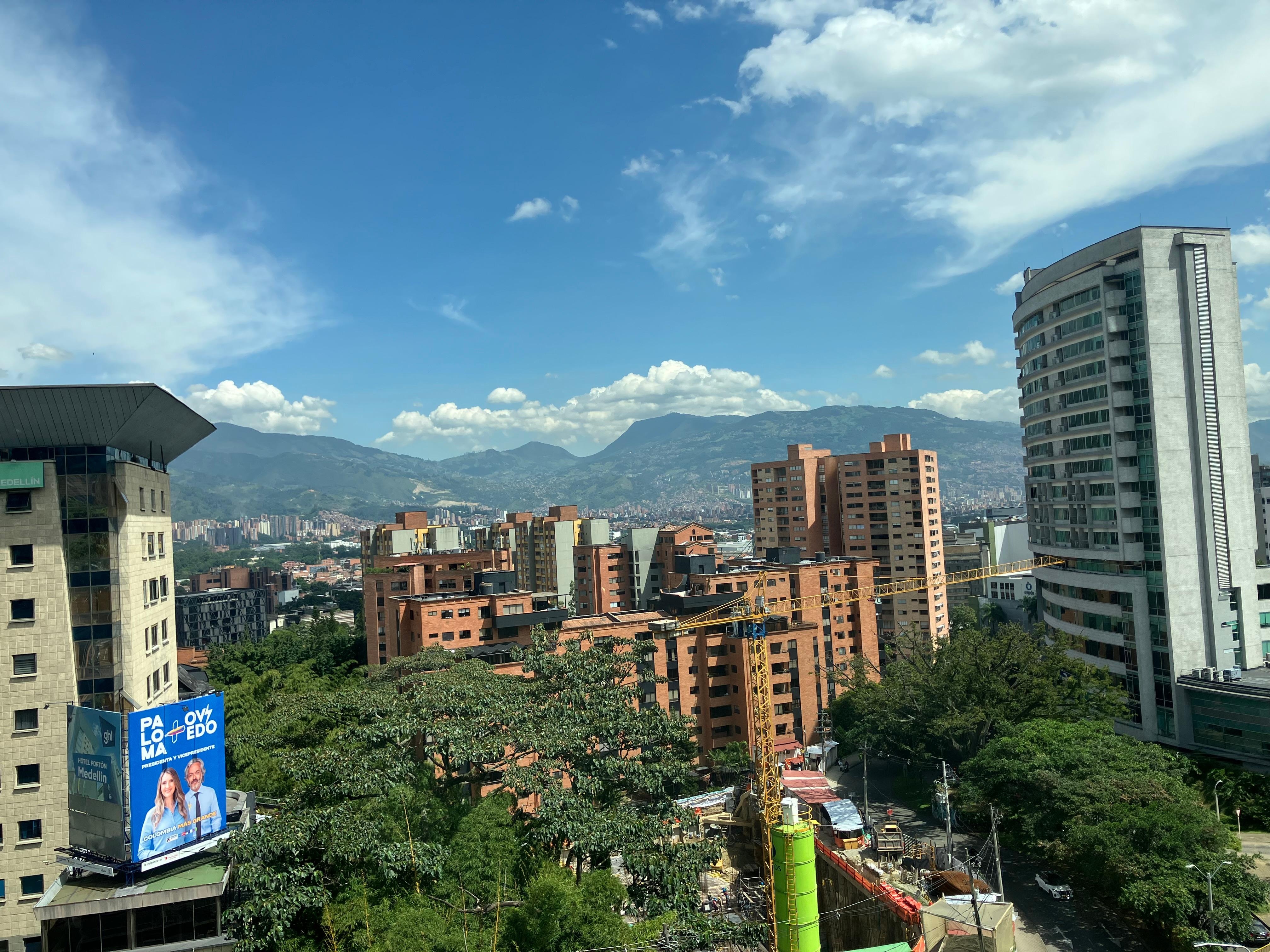 Morning view from the room. 