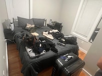 Room we got. (Ignore the chaos of unloading!)